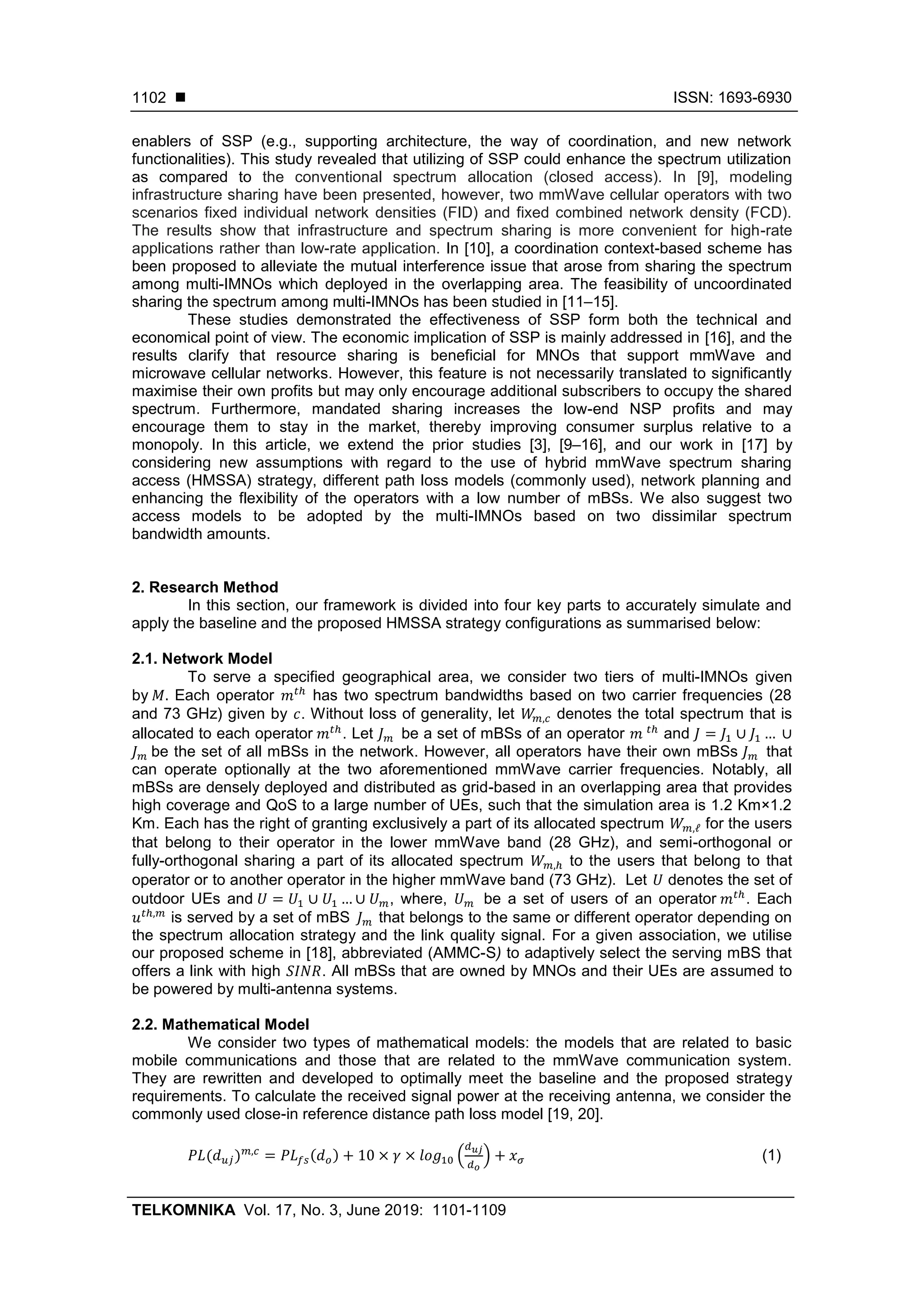 Hybrid multi-independent mmWave MNOs assessment utilising spectrum sharing paradigm for 5G ...
