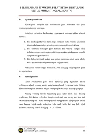 penulangan kolom, balok dan plat bangunan gedung | PDF