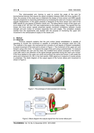 Application of EMG and Force Signals of Elbow Joint on Robot-assisted ...