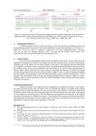 Grid Connected Inverter for Current Control by Using Anti-Islanding Technique | PDF