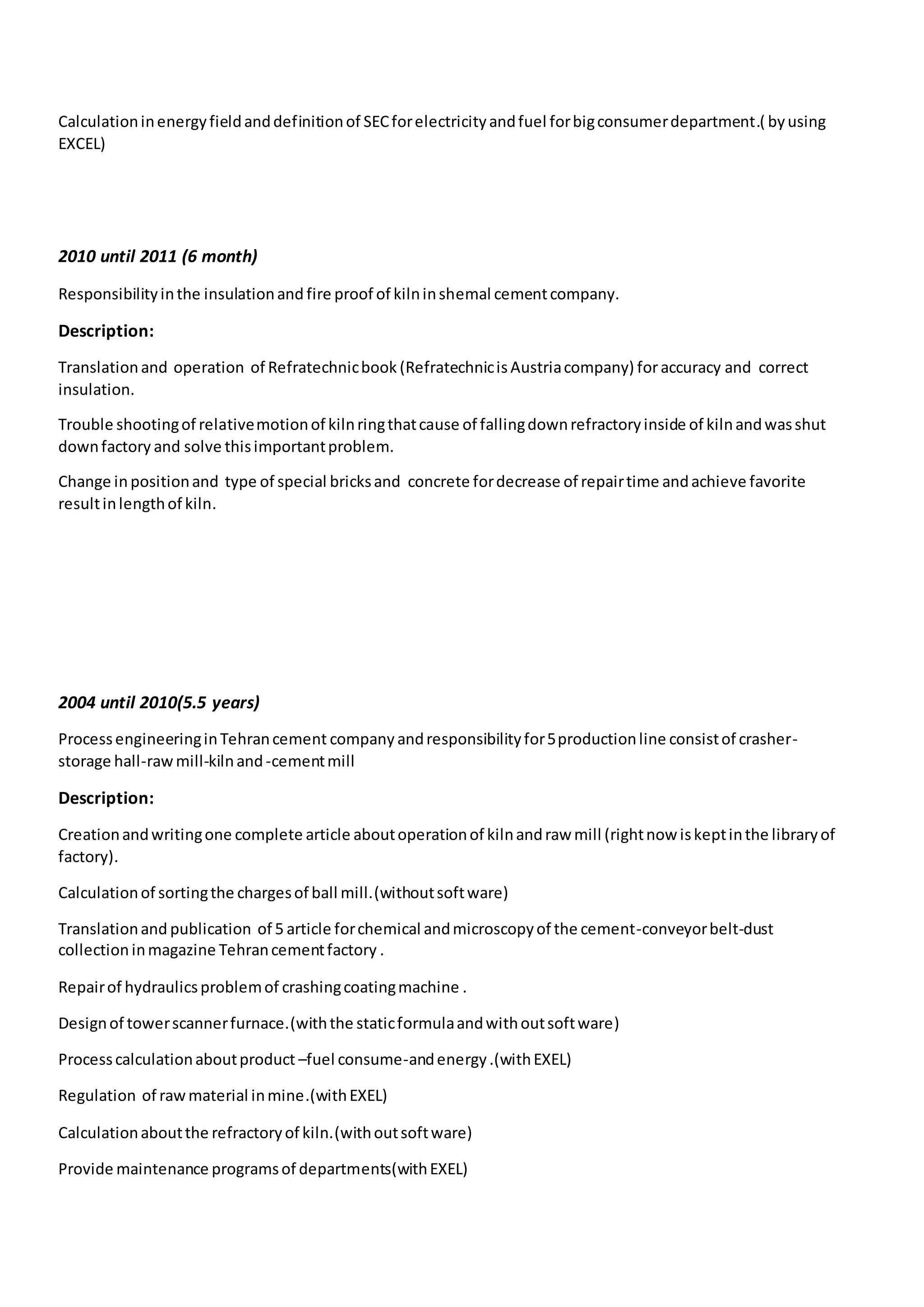 Bahram Asefi | DOCX | Civil Engineering Industry | Industries