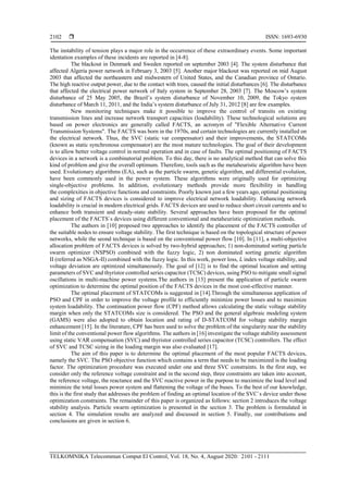 SVC device optimal location for voltage stability enhancement based on a combined particle swarm ...