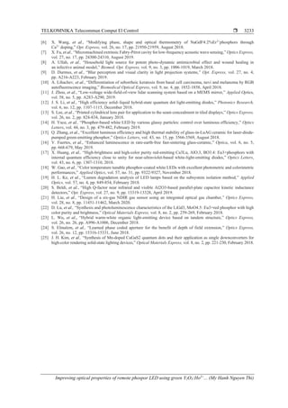 Improving optical properties of remote phosphor LED using green Y2O3:Ho3+ and red Mg4(F)(Ge, Sn ...