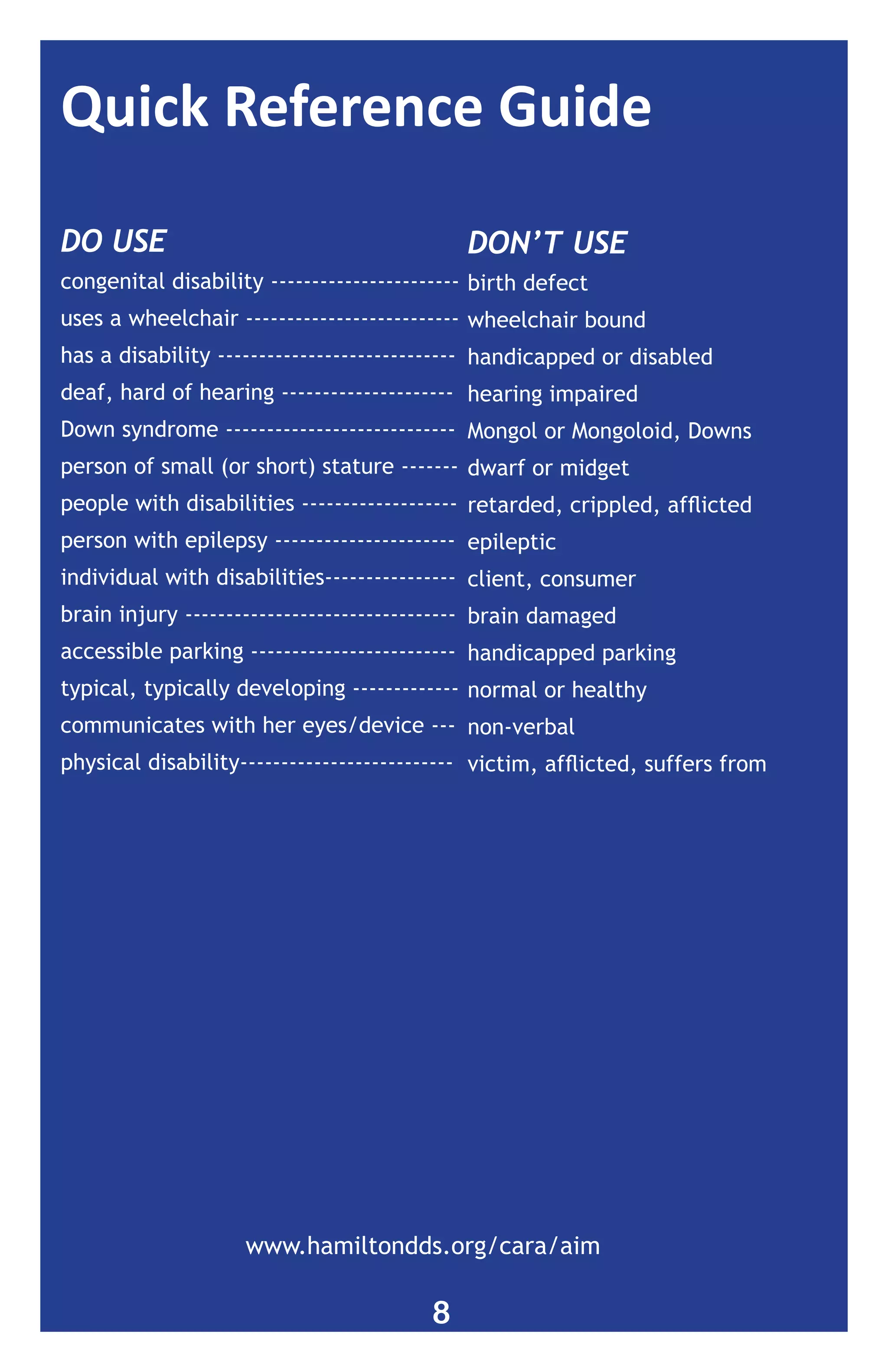 Person First Language Guide 62212 | PDF