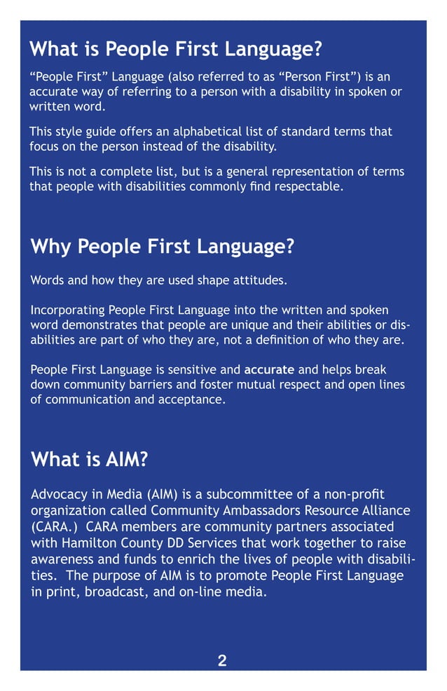 Person First Language Guide 62212 | PDF