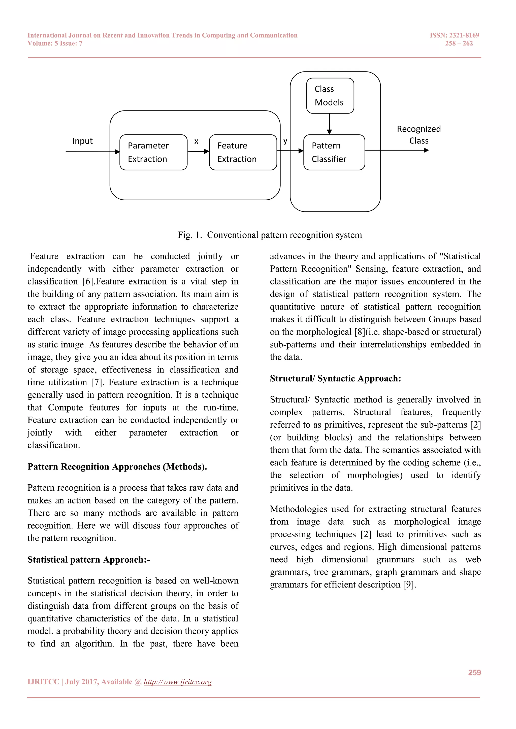 A Survey on the Use of Pattern Recognition Techniques | PDF | Artificial Intelligence ...