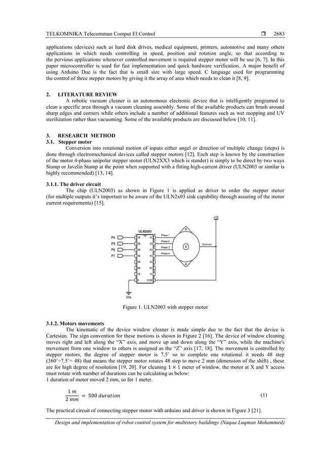 Design And Implementation Of Robot Control System For Multistory