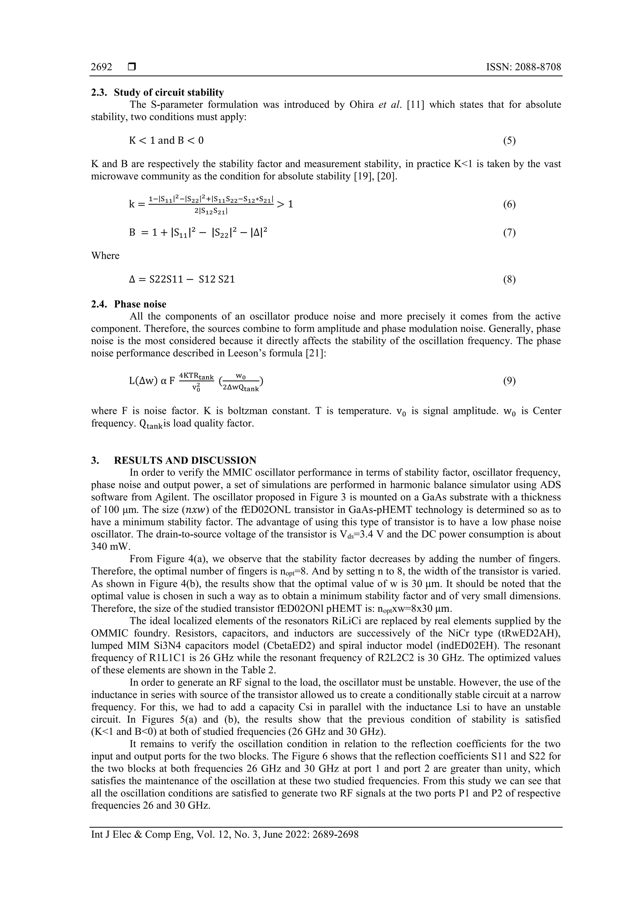 Ultra low phase noise and high output power monolithic microwave ...