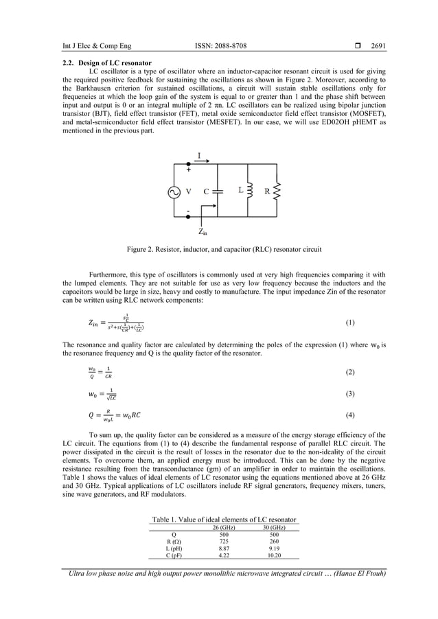 Ultra low phase noise and high output power monolithic microwave integrated circuit oscillator ...