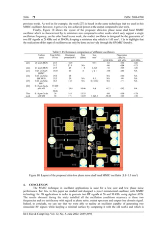 Ultra low phase noise and high output power monolithic microwave integrated circuit oscillator ...