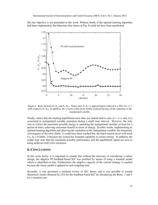 NONLINEAR BATCH REACTOR TEMPERATURE CONTROL BASED ON ADAPTIVE FEEDBACK-BASED ILC | PDF
