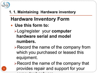 511718784-maintain-inventory-of-equipment-software-and-documentation.pptx