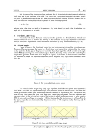 Hovering Control of Quadrotor Based on Fuzzy Logic | PDF | Radio Control | Hobbies & Interests