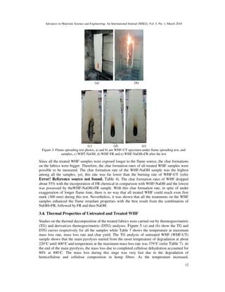 Flammability Characteristics of Chemical Treated Woven Hemp Fabric | PDF