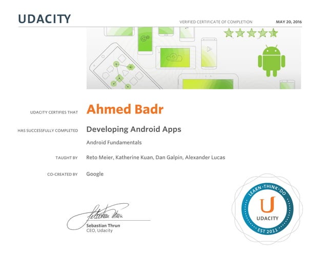 Udacity Certificate | PDF