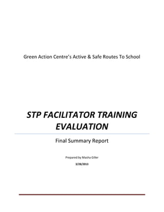 STP Training Evaluation - Final Summary (MGiller) | PDF