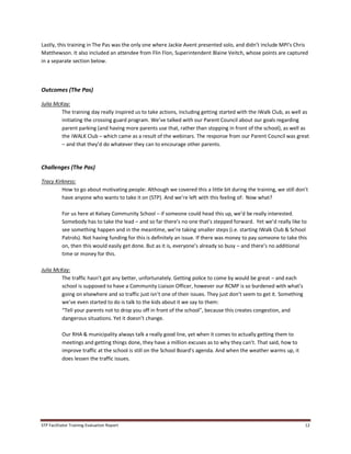 STP Training Evaluation - Final Summary (MGiller) | PDF