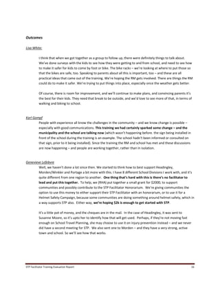 STP Training Evaluation - Final Summary (MGiller) | PDF