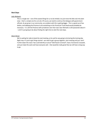 STP Training Evaluation - Final Summary (MGiller) | PDF