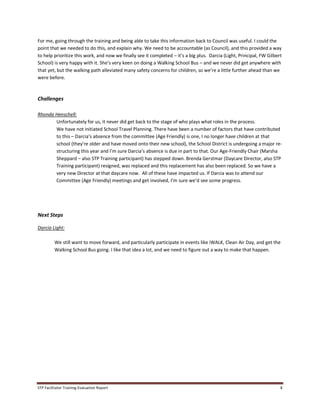 STP Training Evaluation - Final Summary (MGiller) | PDF