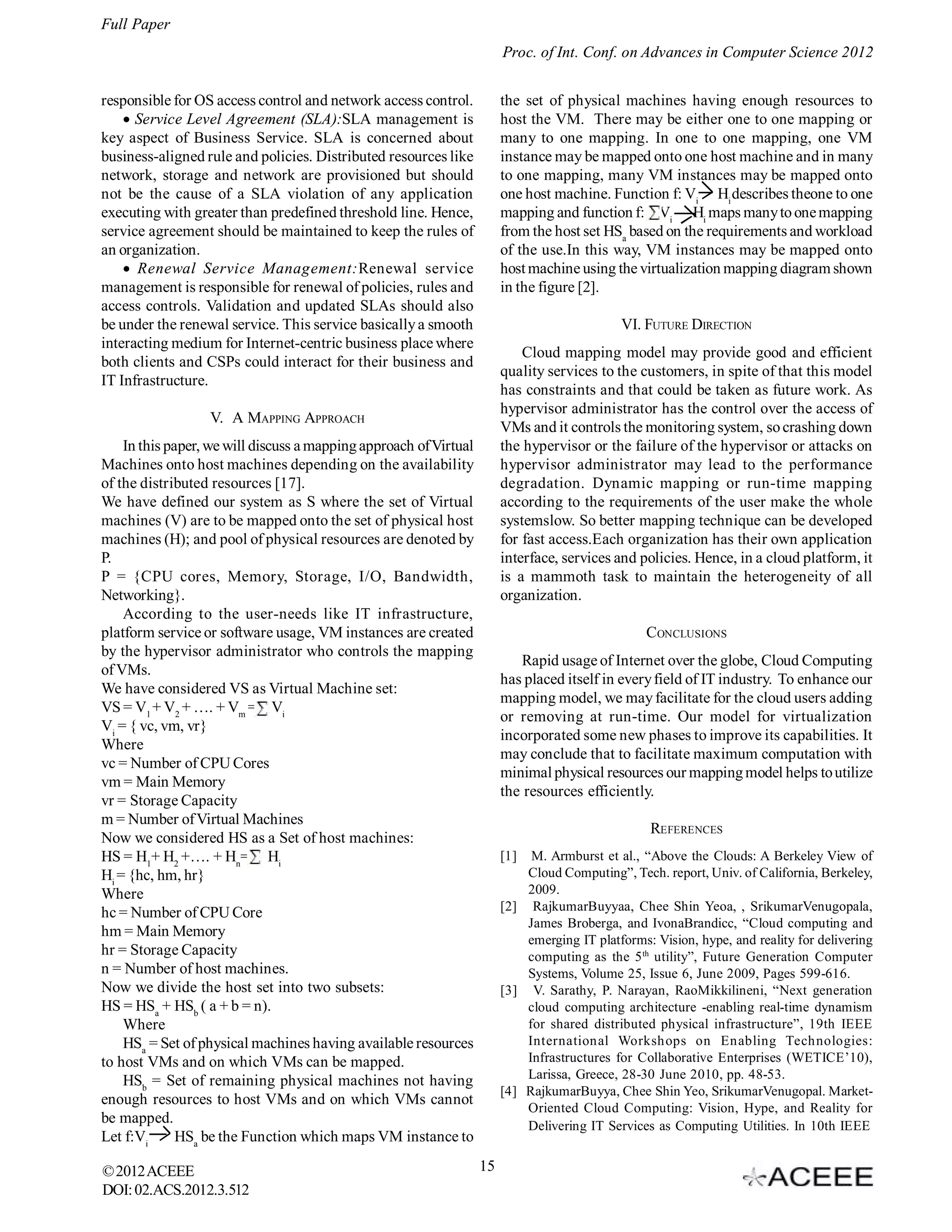 A Virtualization Model for Cloud Computing | PDF