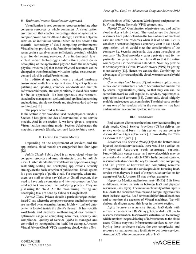 A Virtualization Model for Cloud Computing | PDF