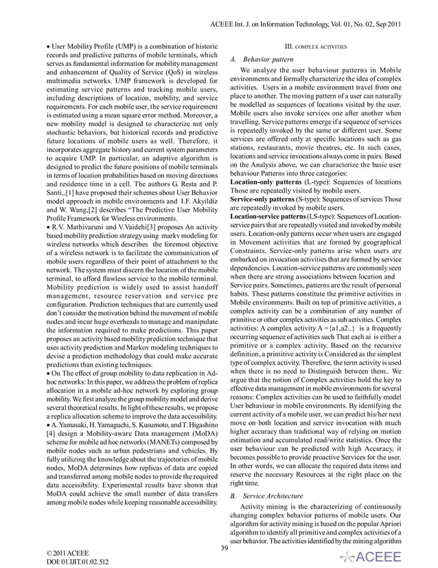 Data Management In Cellular Networks Using Activity Mining | PDF