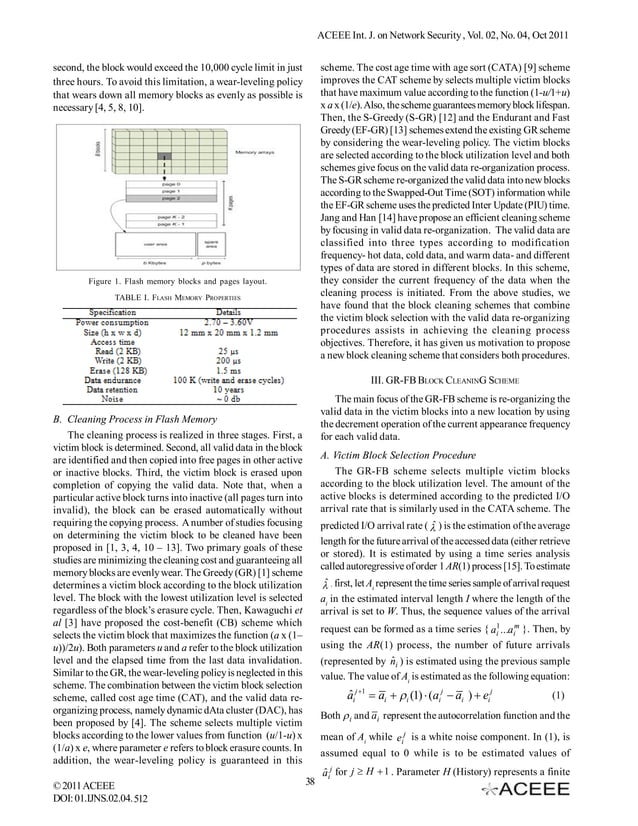 GR-FB Block Cleaning Scheme in Flash Memory | PDF