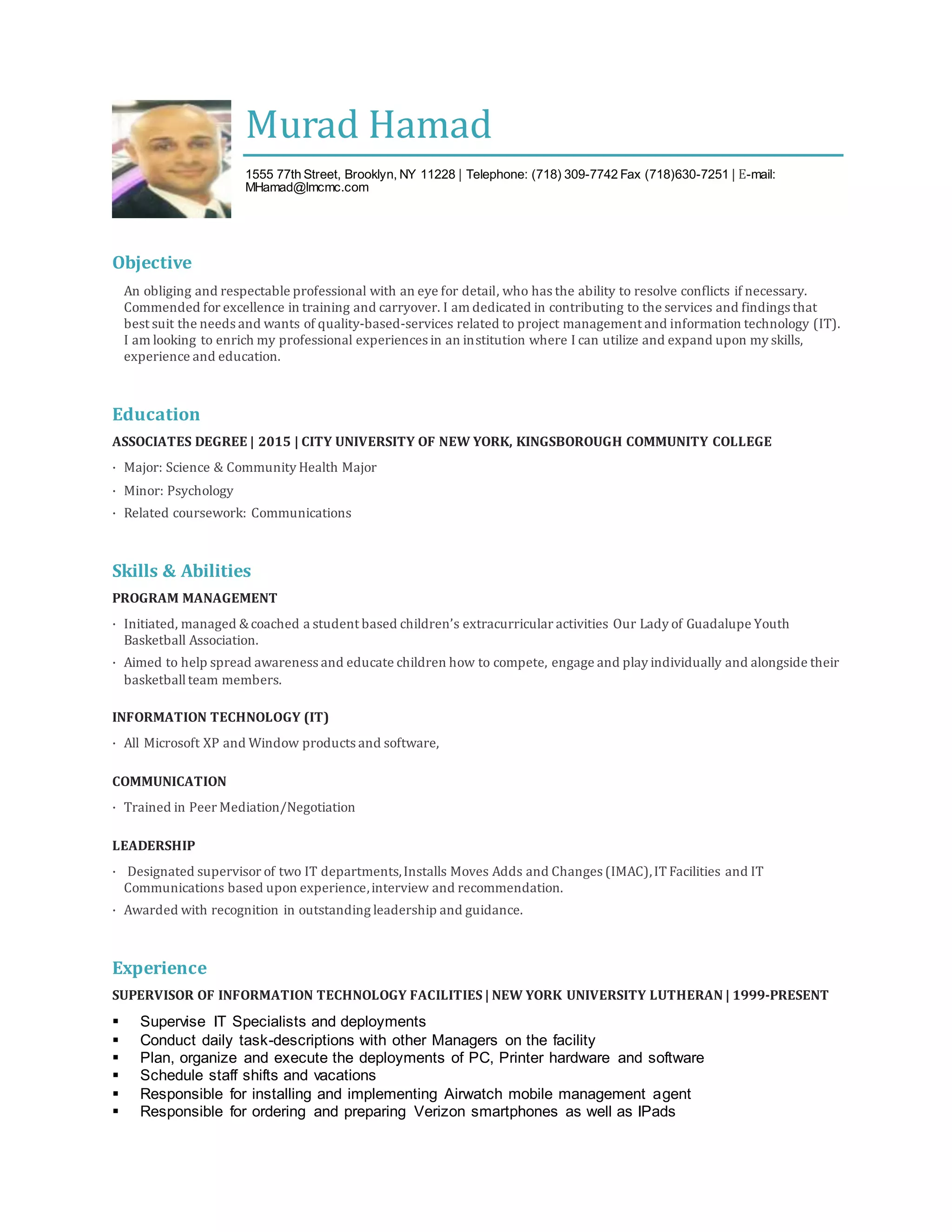 Murad.Hamad.Resume | DOCX