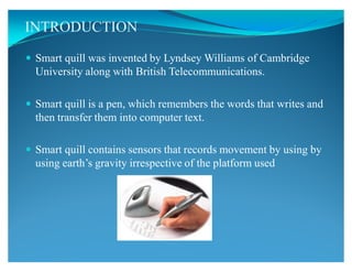 smart quill pen | PDF