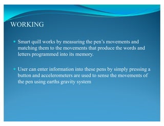 smart quill pen | PDF