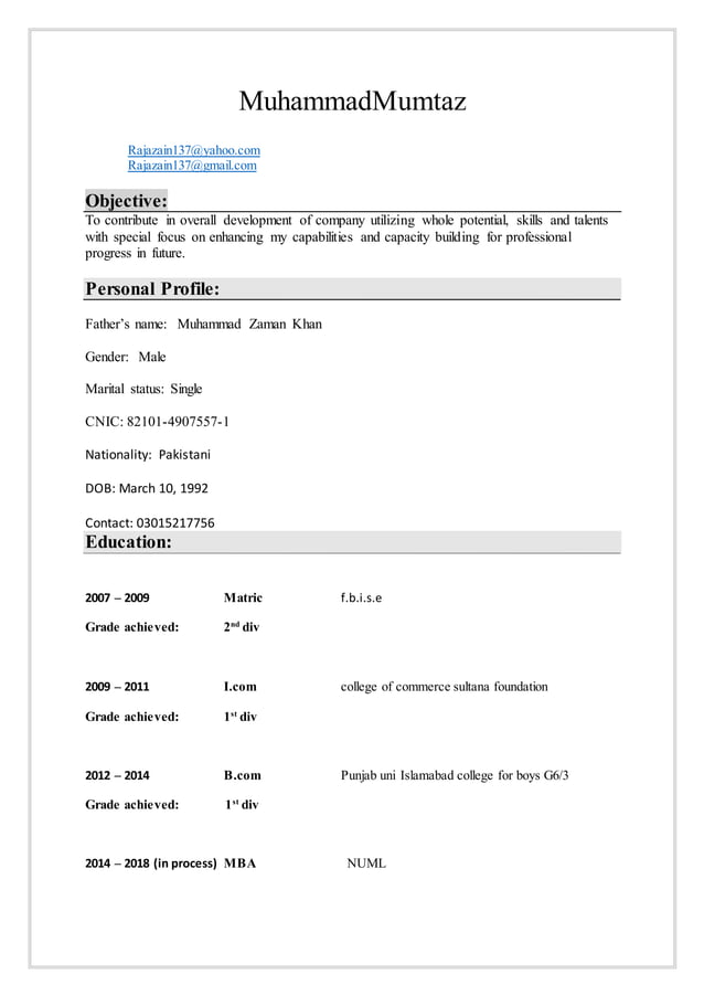 Muhammad Mumtaz | DOCX