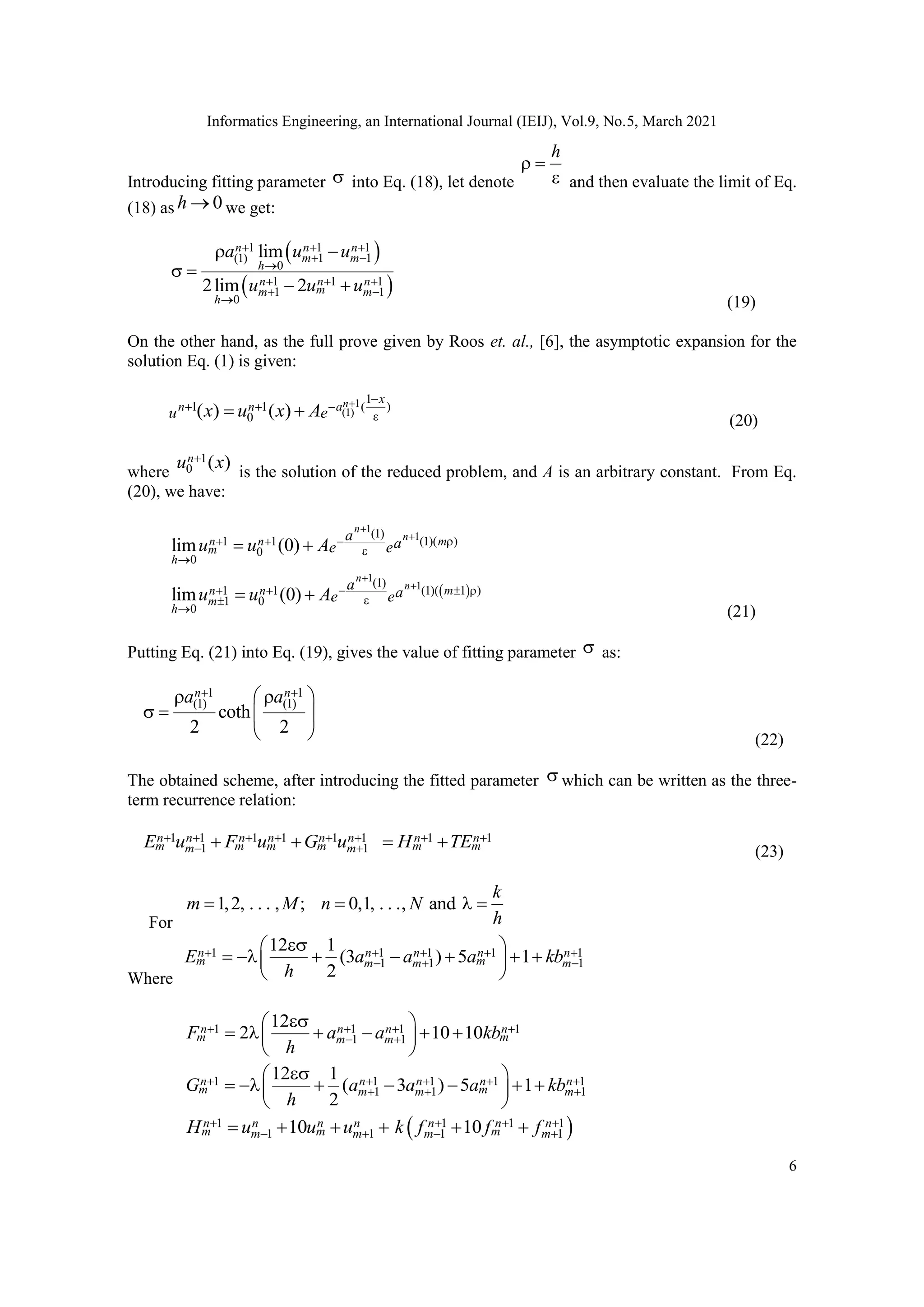 FITTED OPERATOR FINITE DIFFERENCE METHOD FOR SINGULARLY PERTURBED PARABOLIC CONVECTION-DIFFUSION ...