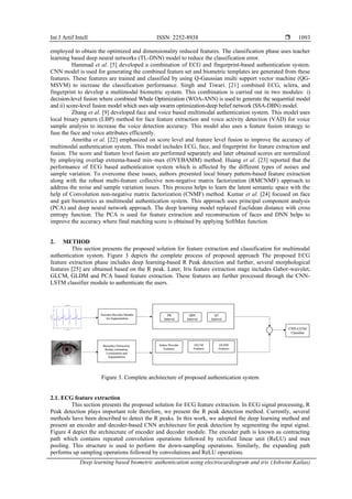 Deep learning based biometric authentication using electrocardiogram and iris | PDF