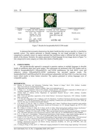 Encoder-decoder approach for describing health of cauliflower plant in multiple languages | PDF