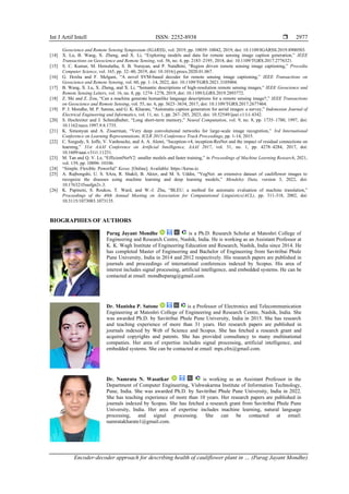 Encoder-decoder approach for describing health of cauliflower plant in ...