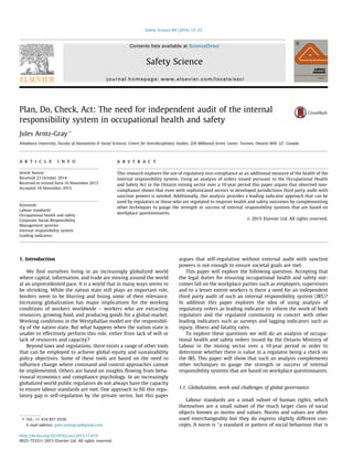 Plan, Do, Check, Act - Safety Science | PDF