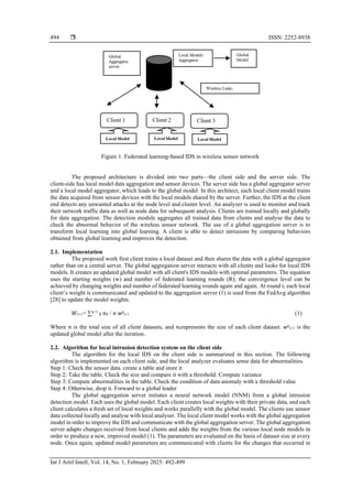 Hybrid intrusion detection model for hierarchical wireless sensor network using federated ...