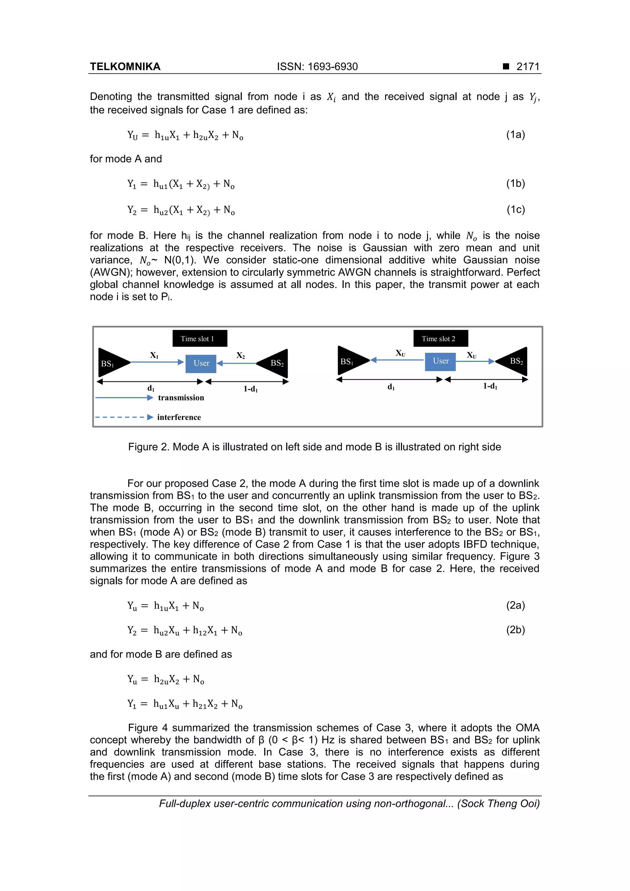 Full Duplex User Centric Communication Using Non Orthogonal Multiple Access Pdf Computer
