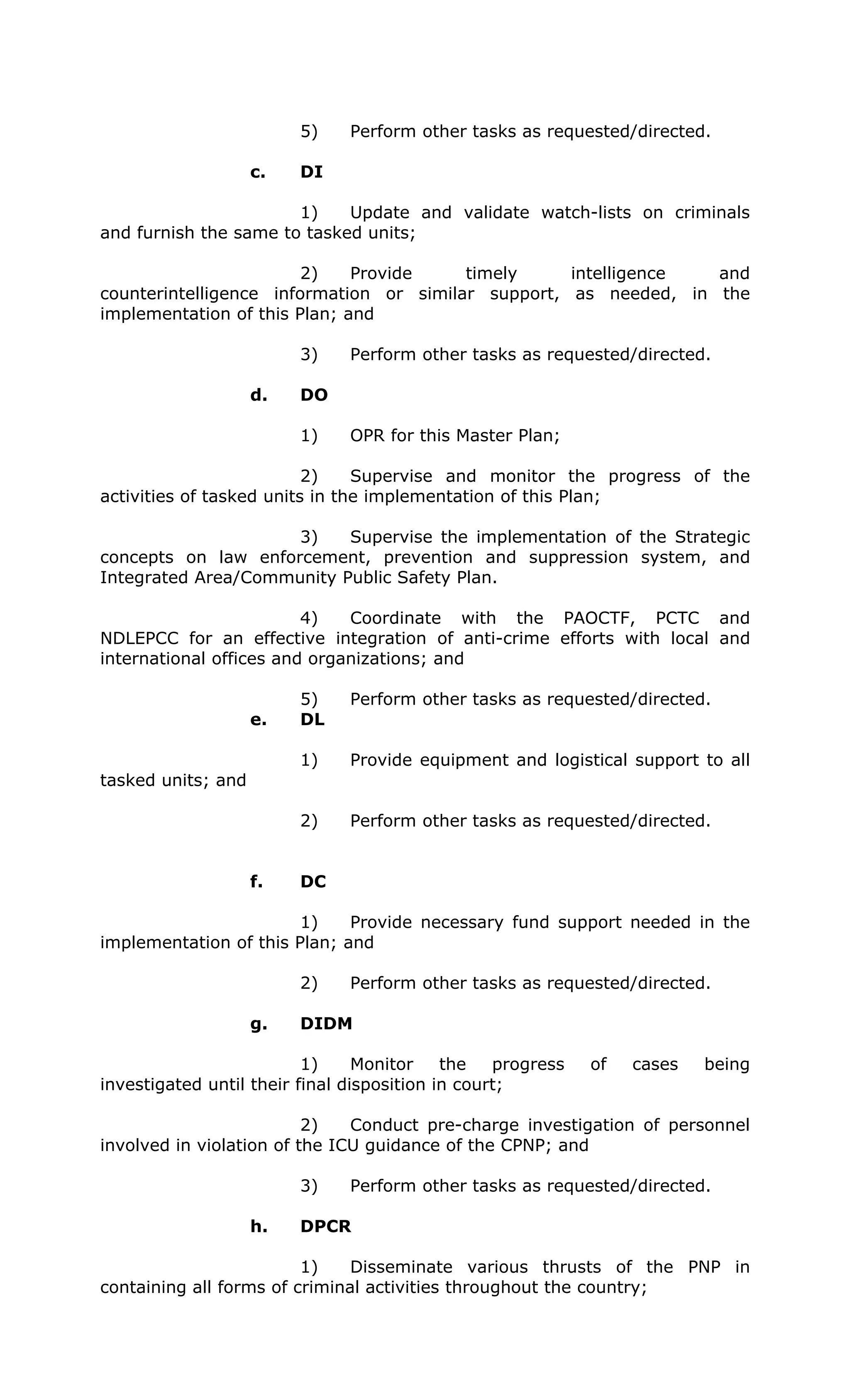 PNP MASTER PLANS | PDF