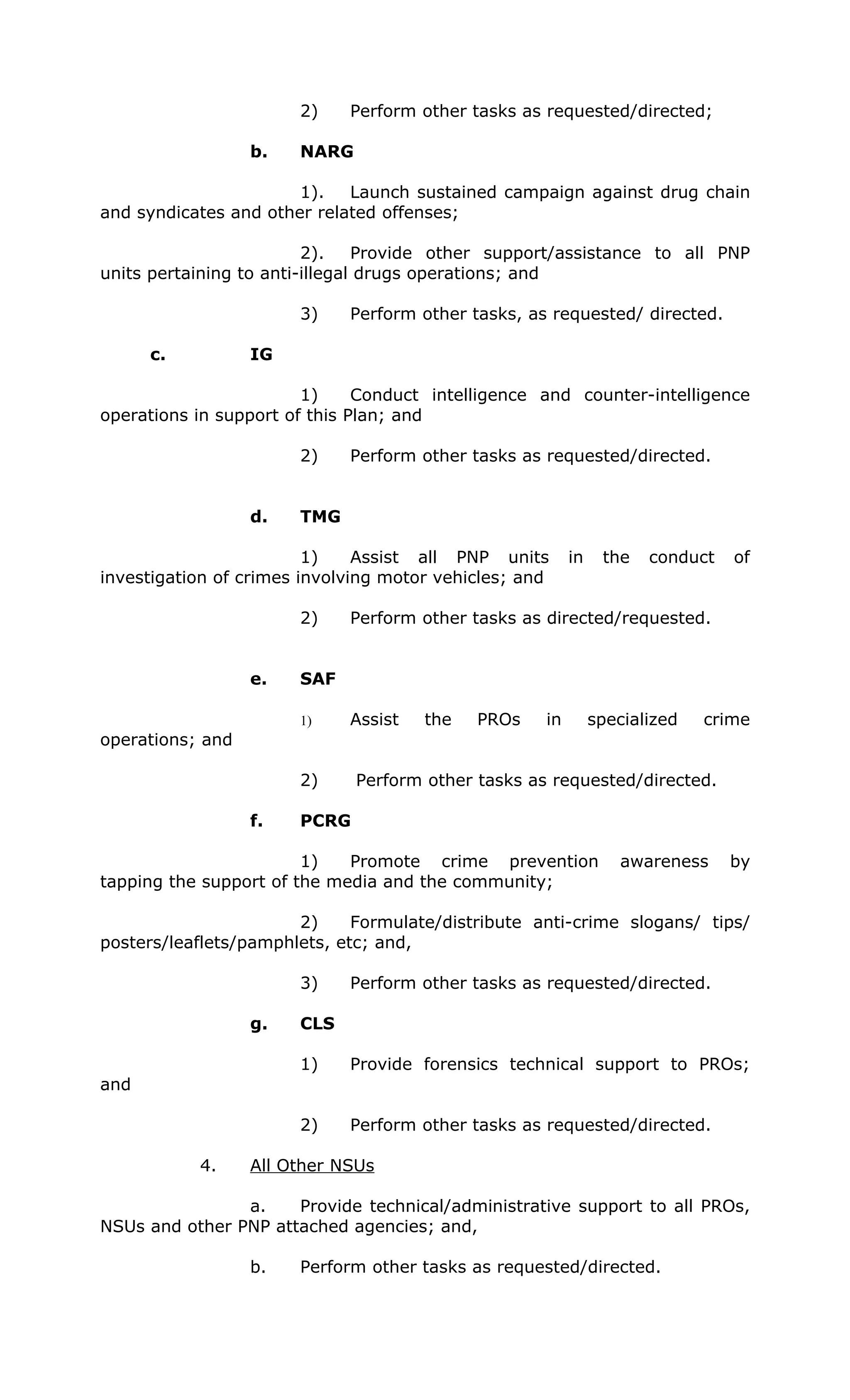 PNP MASTER PLANS | PDF