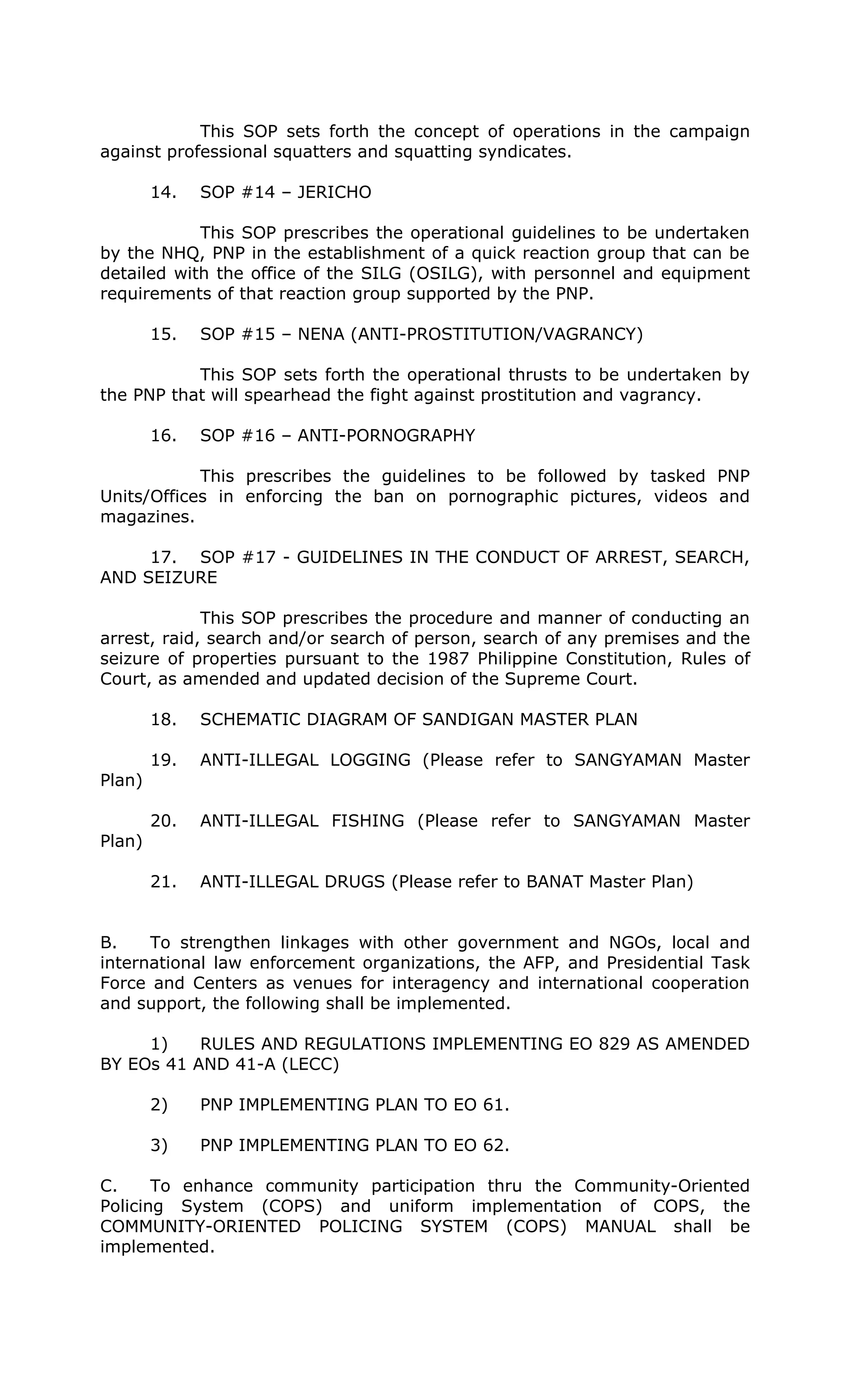 PNP MASTER PLANS | PDF