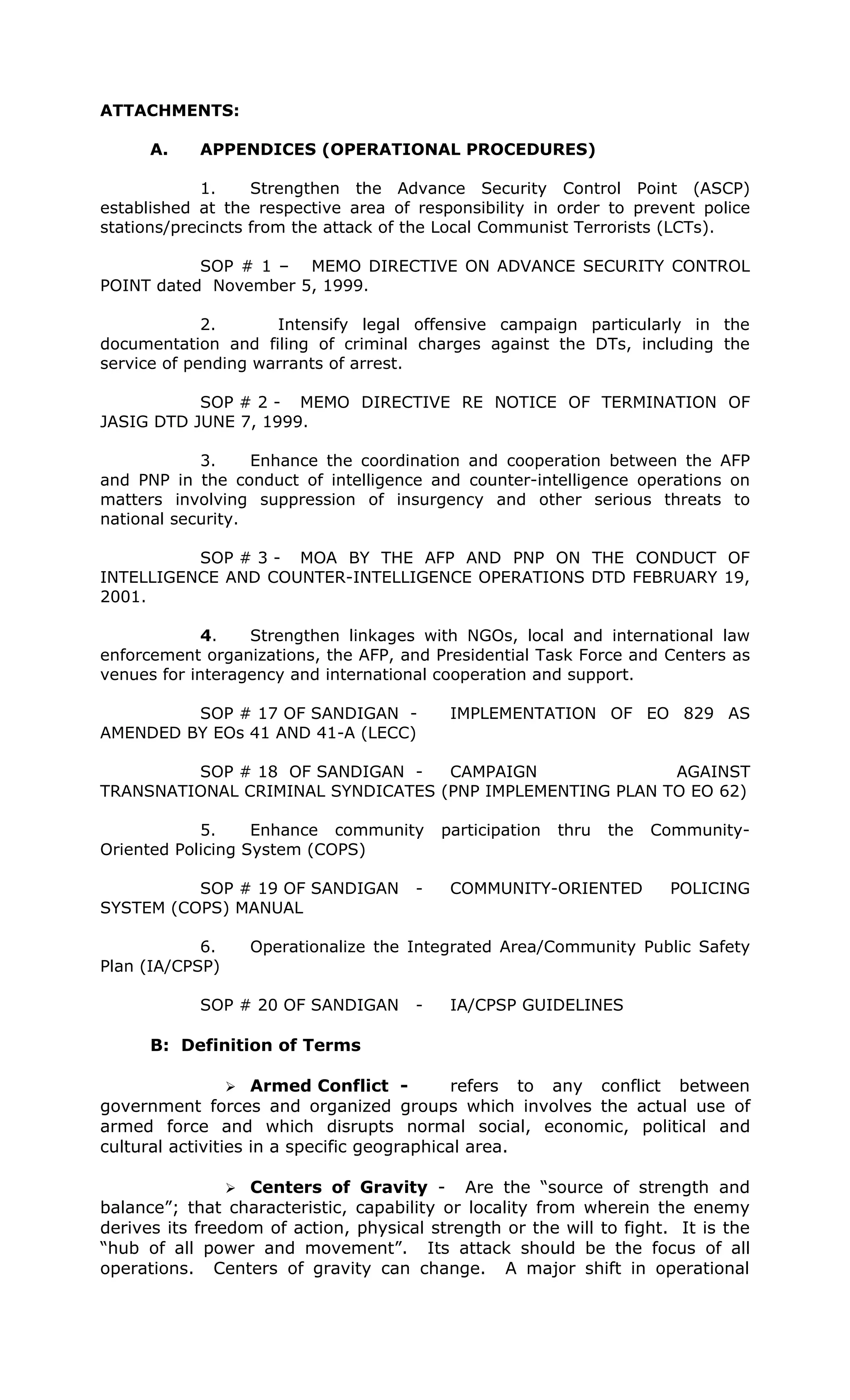 PNP MASTER PLANS | PDF