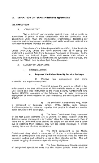 PNP MASTER PLANS | PDF