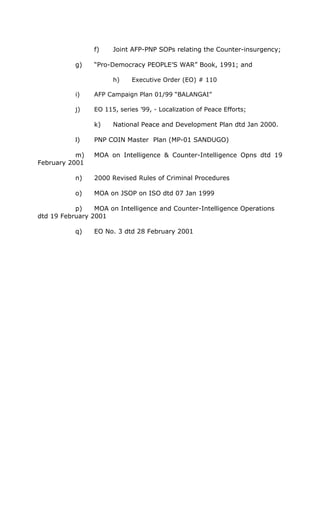 PNP MASTER PLANS | PDF