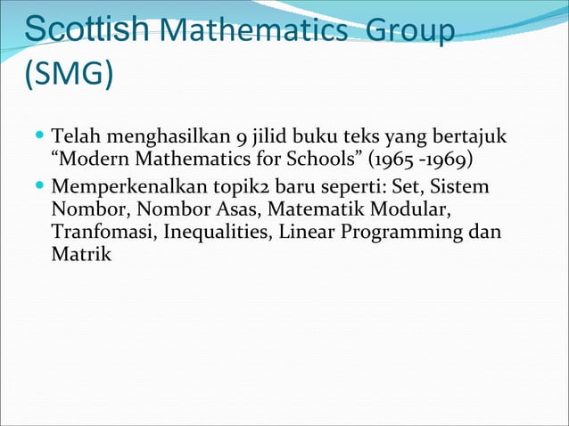 51280857 influences-on-malaysian-mathematics-curriculum22 | PPT