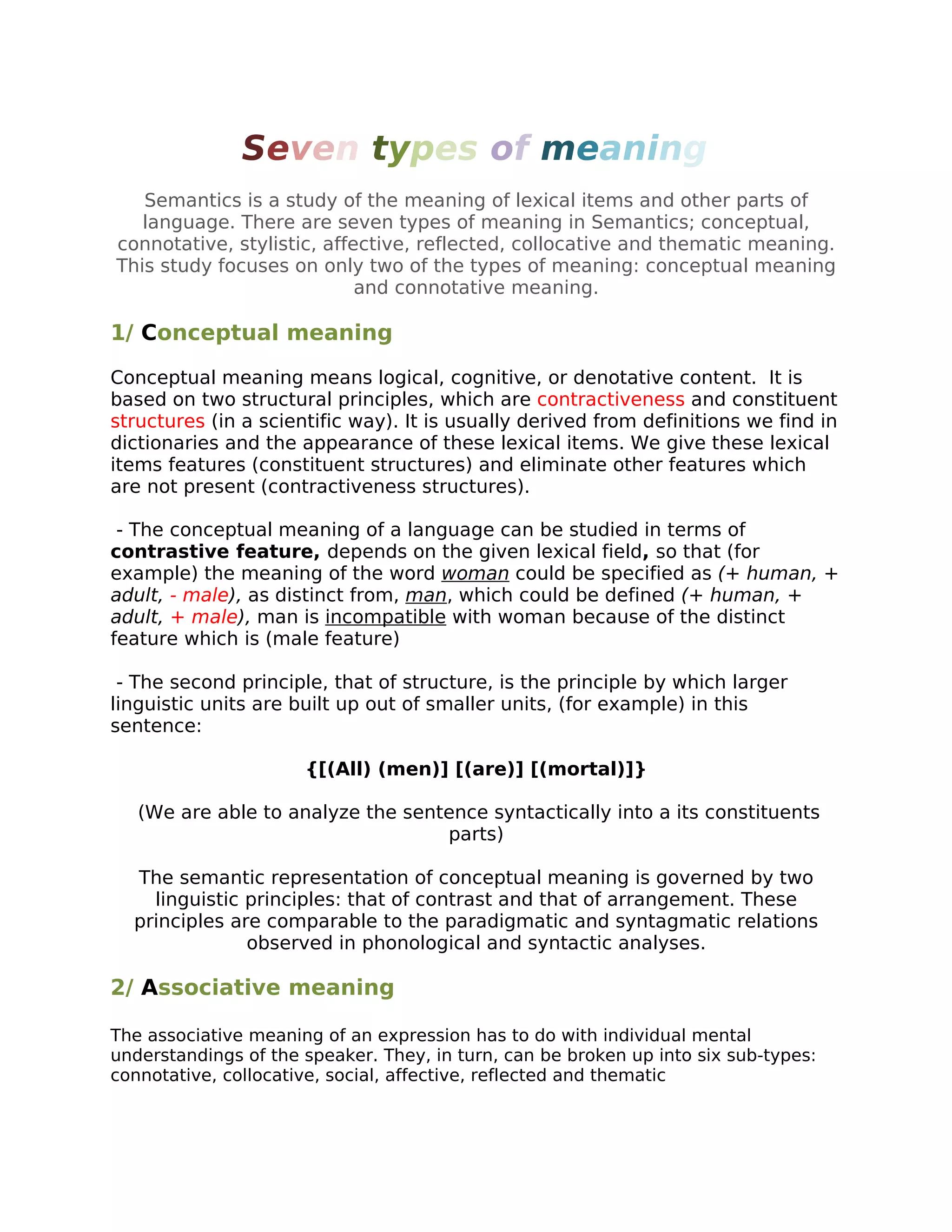 51285452 seven-types-of-meaning | PDF