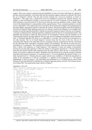 A genetic algorithm coupled with tree-based pruning for mining closed association rules | PDF