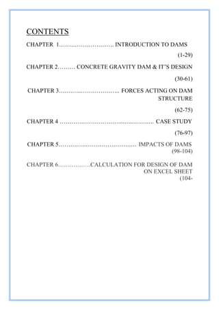 Design of concrete Gravity Dam_Project B.E final | PDF