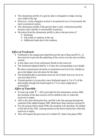 Design of concrete Gravity Dam_Project B.E final | PDF